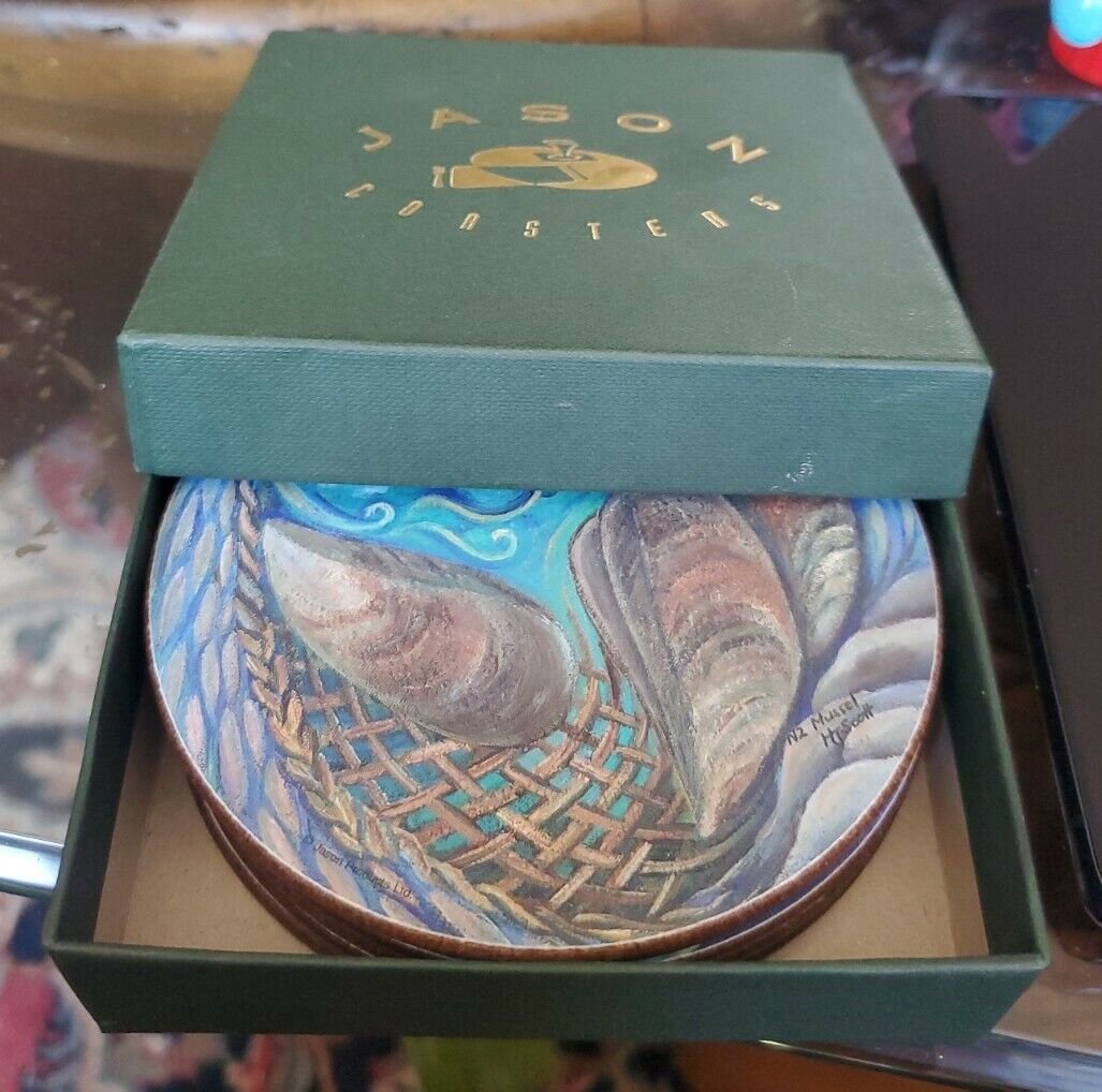 Vintage Jason Coasters Sea Bounty NZ Set Of Six