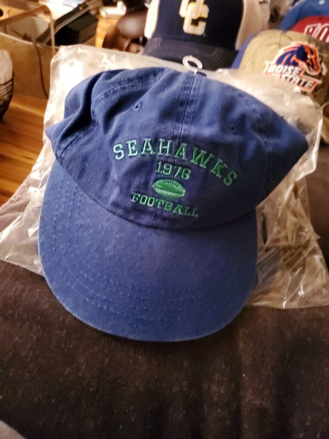 Vintage Puma NFL Seahaks 1976 Football Blue Cap