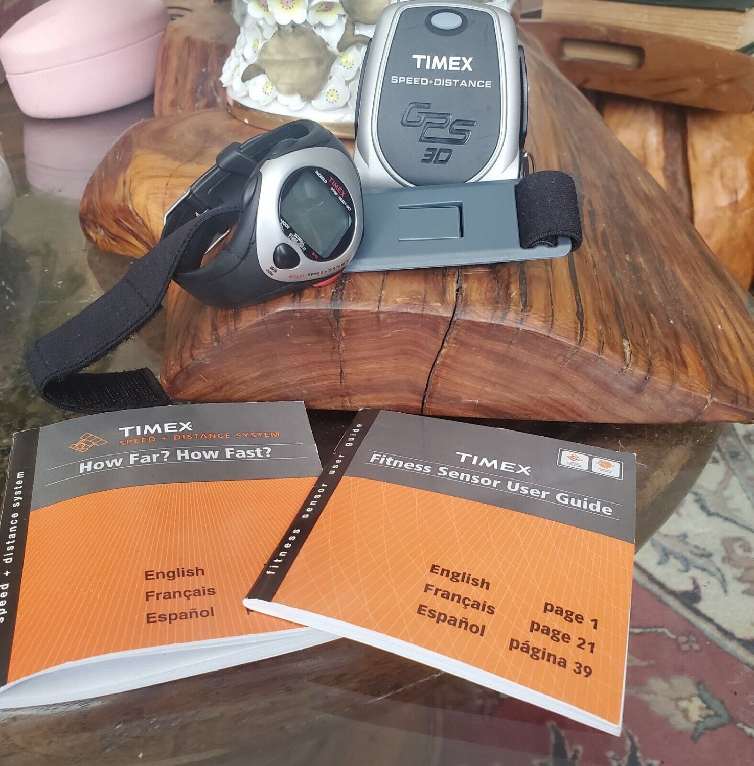 Timex Speed + Distance System Watch And GPS Complete Set with manuals ...