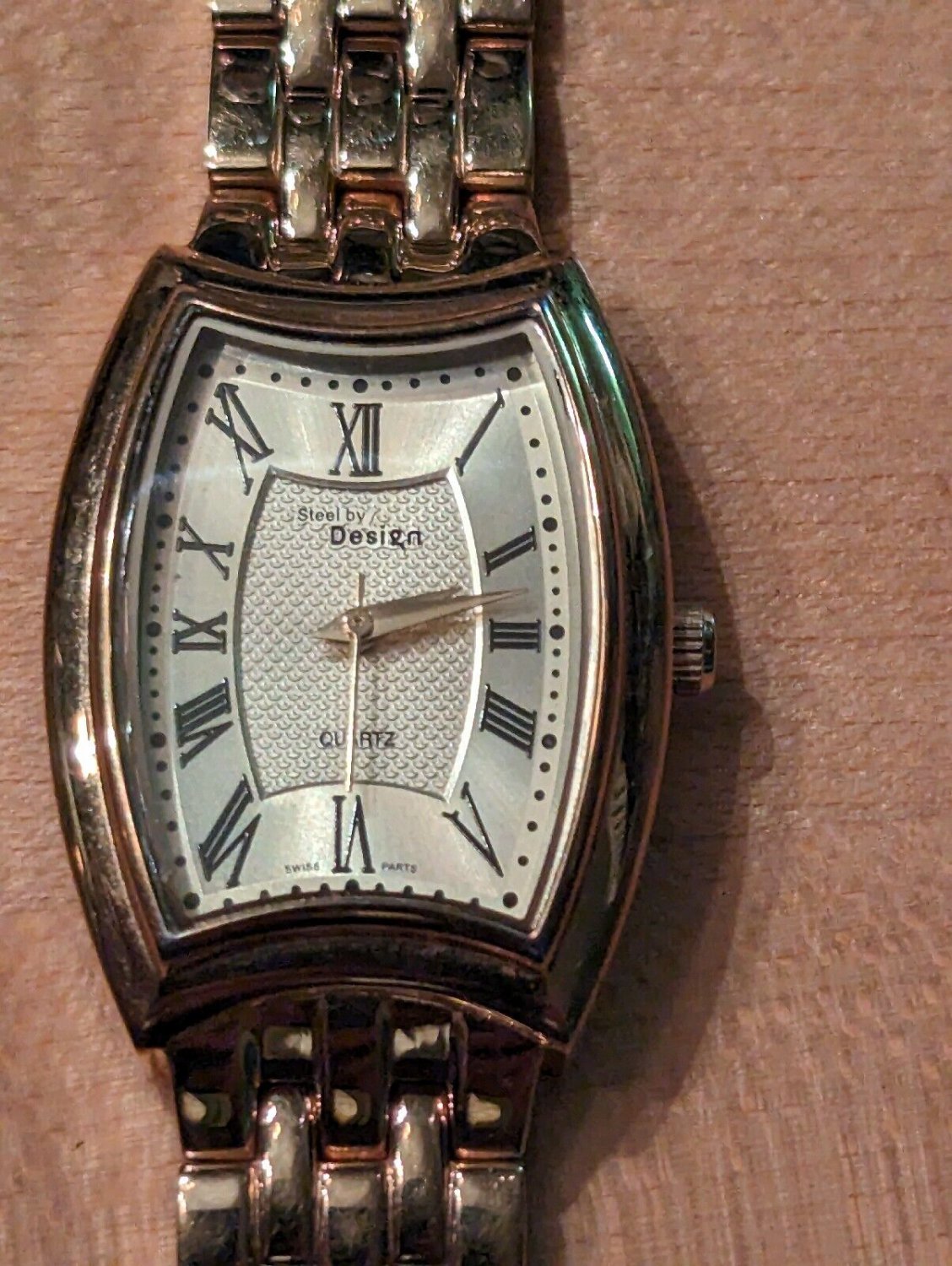 Vintage Ladies Steel by Design Wristwatch Stainless Steel Swiss ...