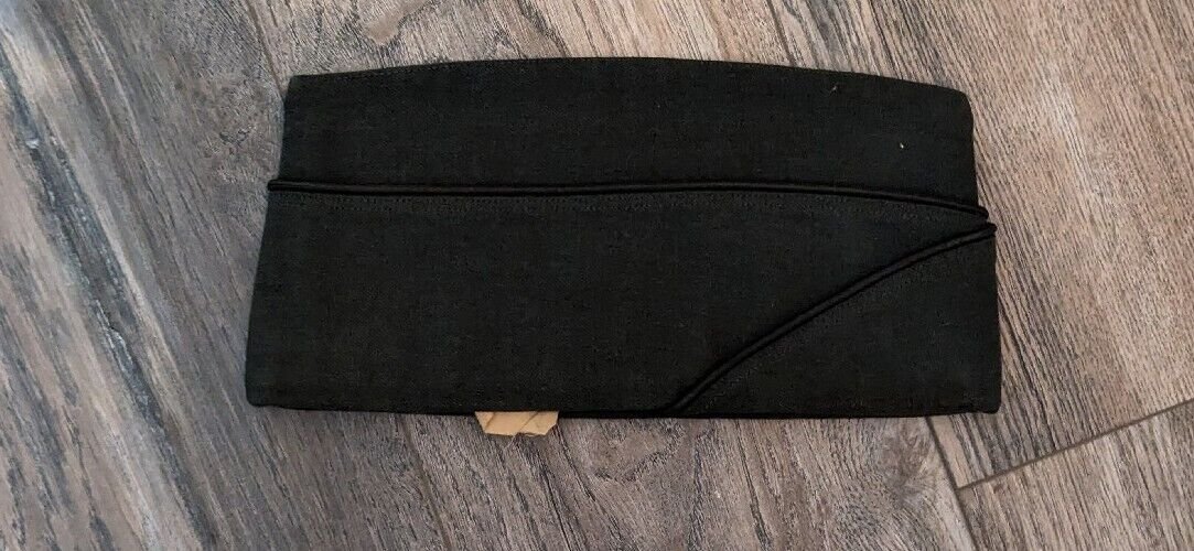 US Army 1956 Garrison Hat Envelope Cap Enlisted Dress Dk Green Wool ...