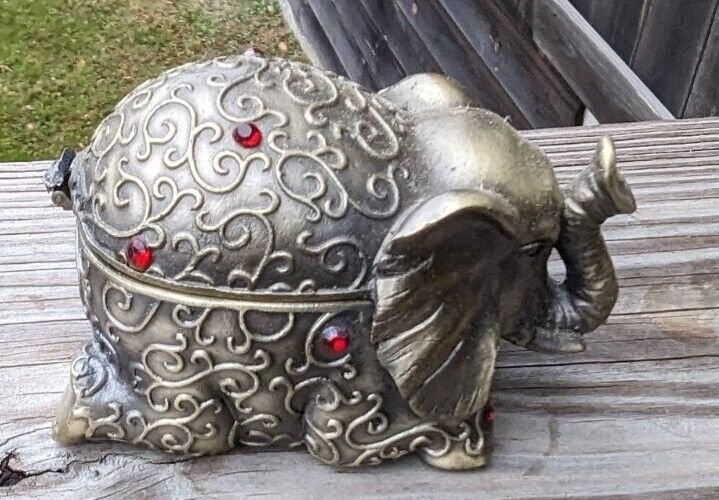 BOMBAY COMPANY ELEPHANT DESK SET WITH MAGNIFIER AND LETTER OPENER