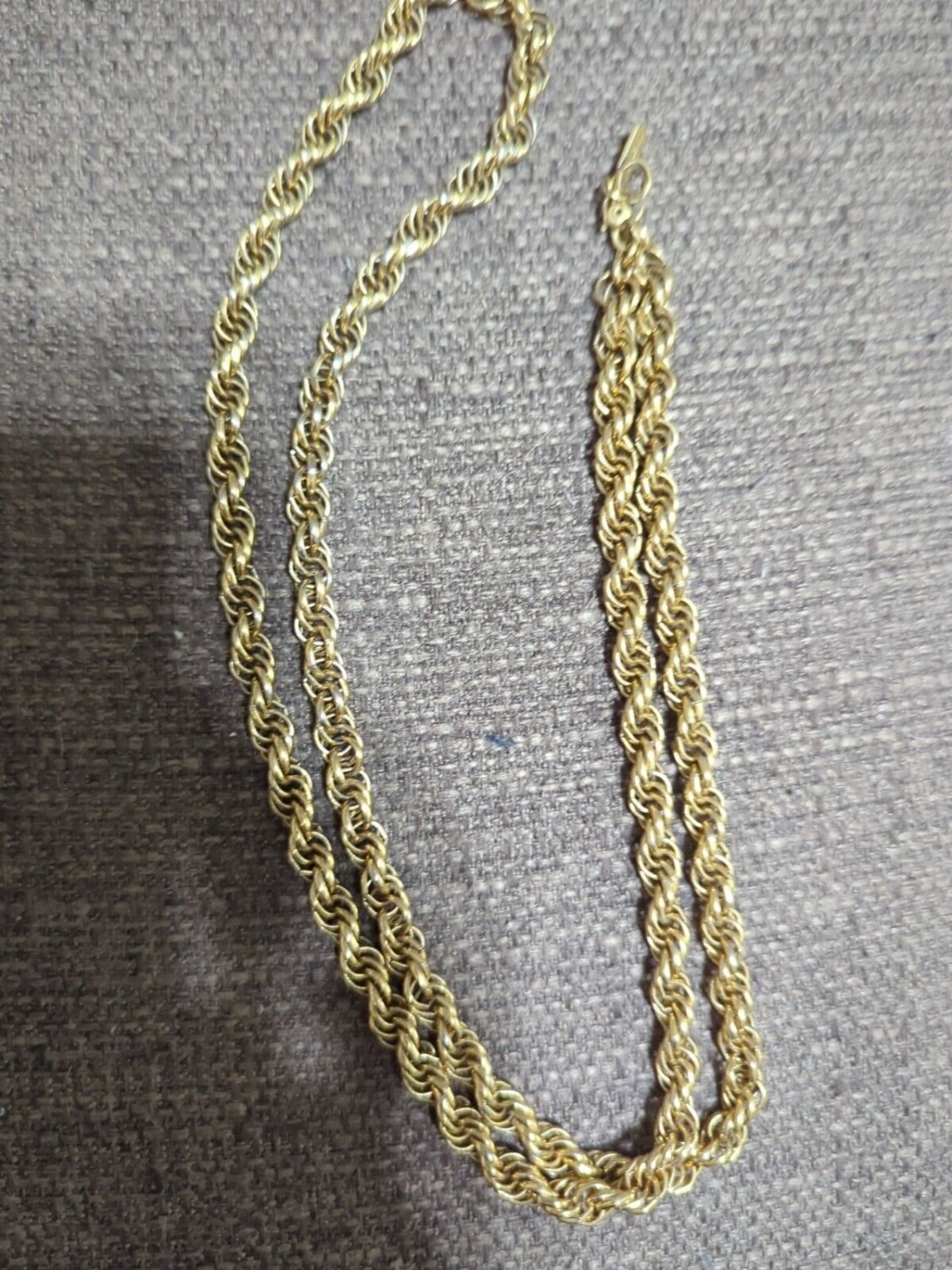 MONET Gold-Tone Twisted Rope Necklace 24"