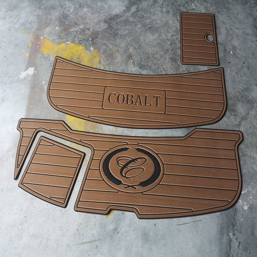 2012 Cobalt 242 Swim Platform Cockpit Pad Boat EVA Foam Faux Teak Deck ...