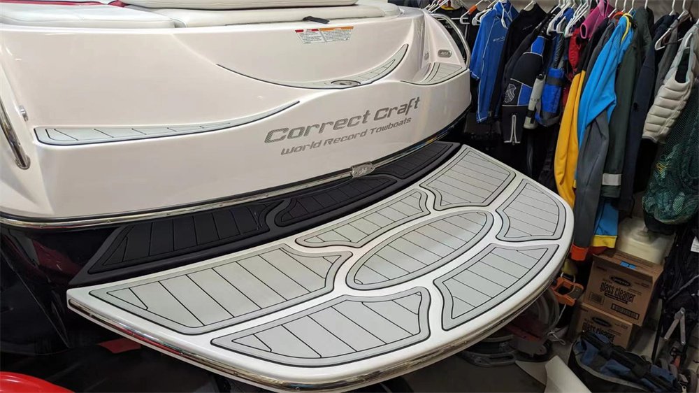 2007 Nautique 220 Swim Platform Cockpit Pad Boat EVA Foam Teak Deck ...