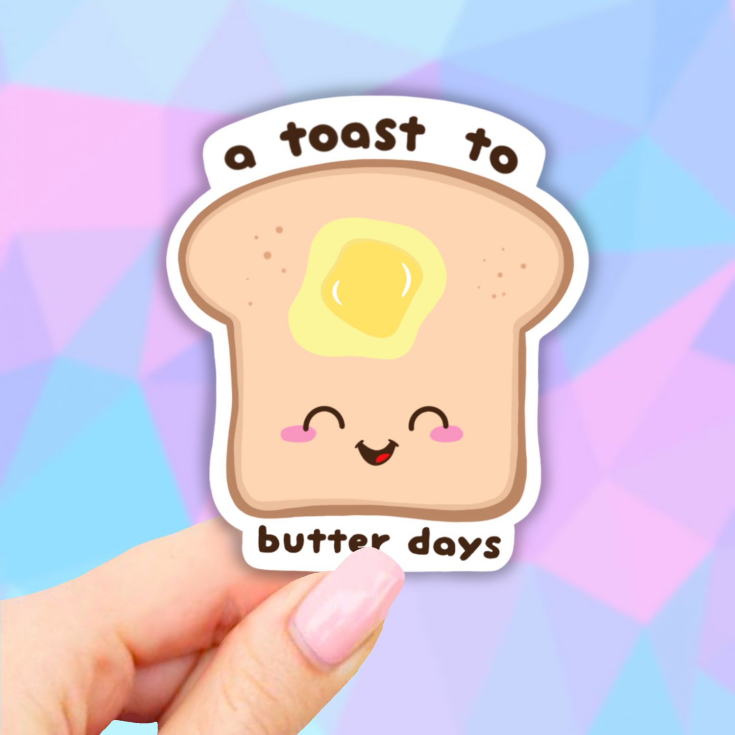 Toast Stickers, Vinyl Stickers, Aesthetic stickers, water bottle sticker