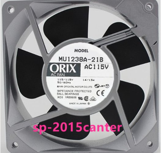 ORIX MU1238A-21B Aluminum frame cooling fan AC115V 14/13W 120*120*38MM ...