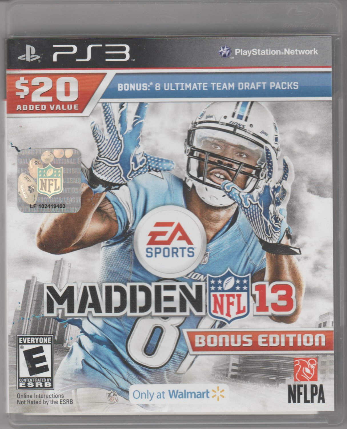 EA Sports Madden NFL 13: Bonus Edition (Sony PlayStation 3, 2012) Complete.