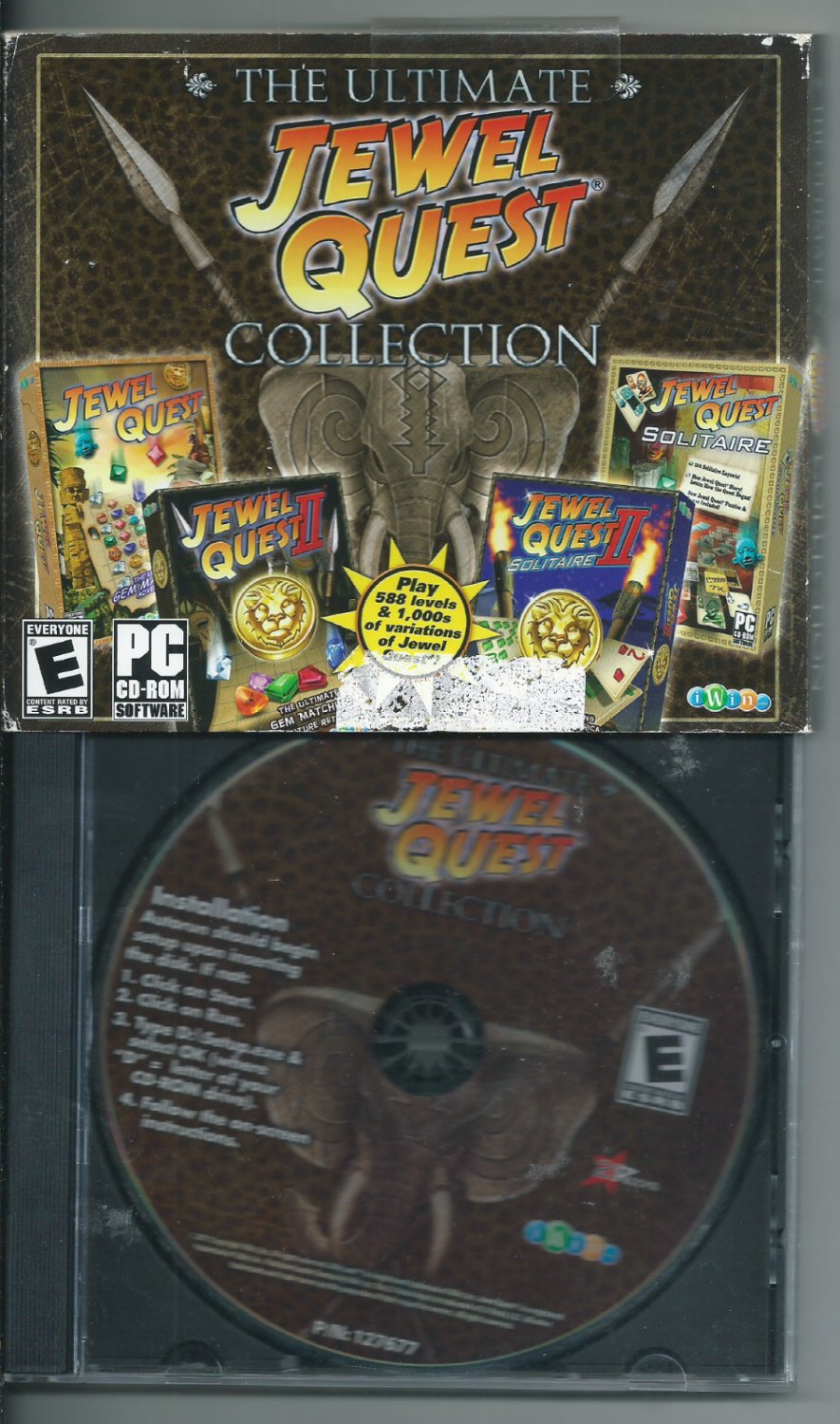The Ultimate Jewel Quest Collection (PC CD-ROM, Jewel Case, 2011, Tested)