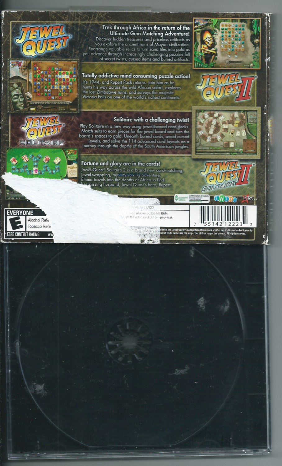 The Ultimate Jewel Quest Collection (PC CD-ROM, Jewel Case, 2011, Tested)