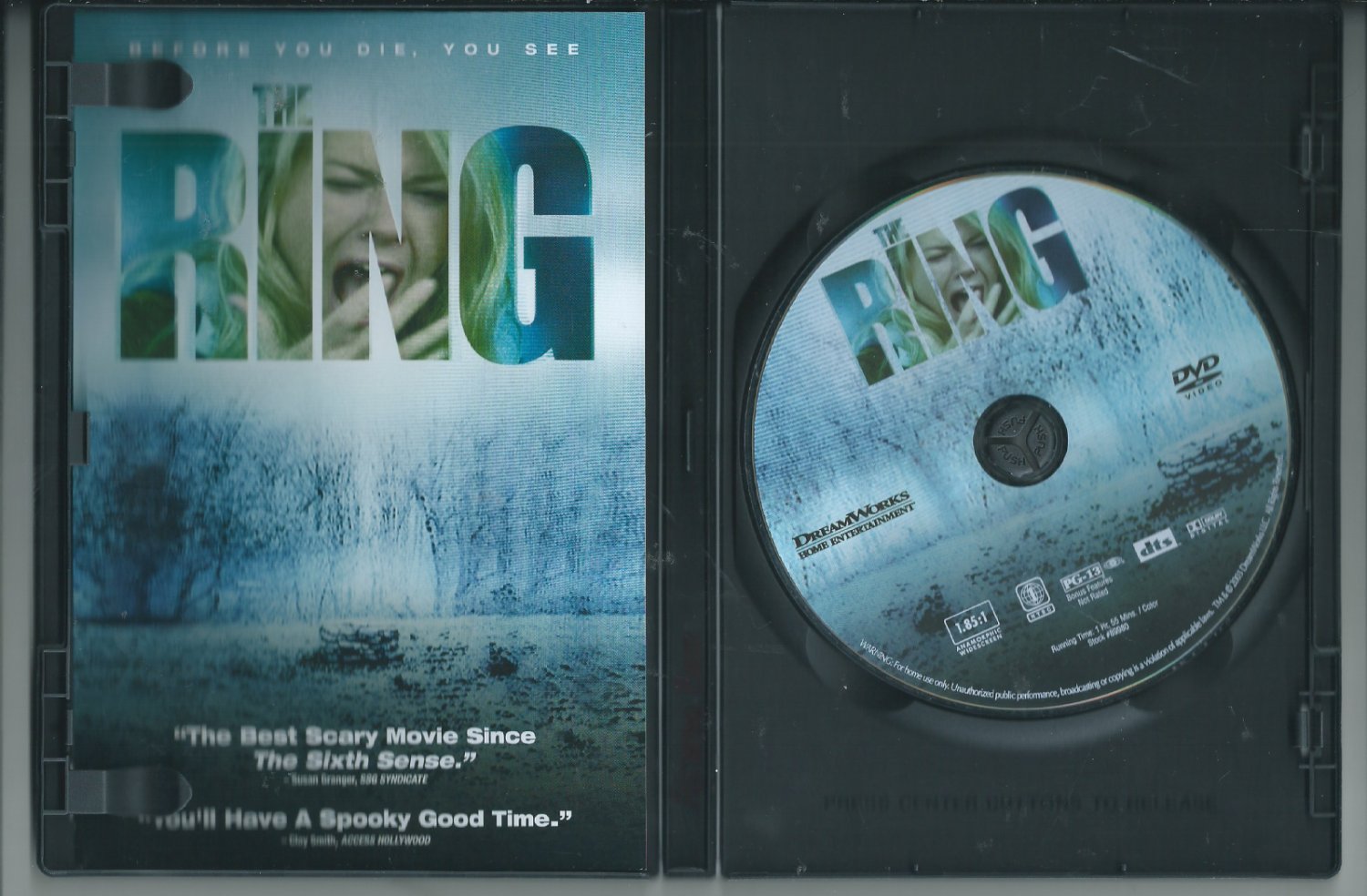 The Ring (DVD, 2003, Widescreen, Naomi Wats, Martin Henderson, Brian Cox)
