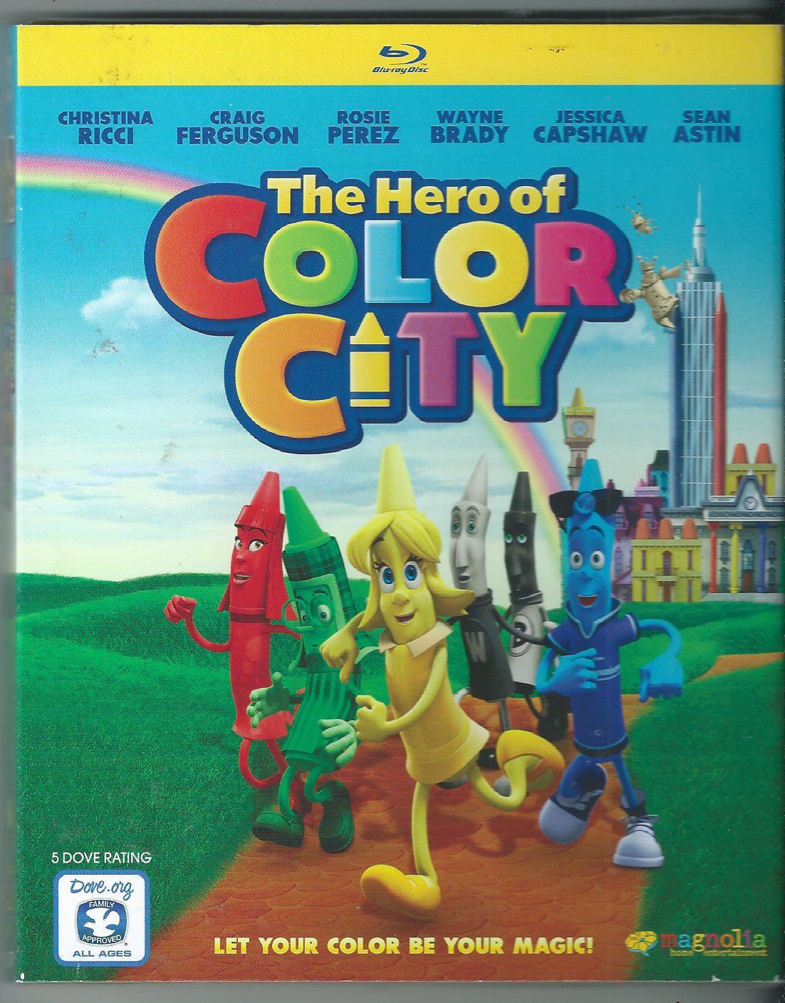 The Hero of Color City (Blu-ray, Animated, 2014, Widescreen) New