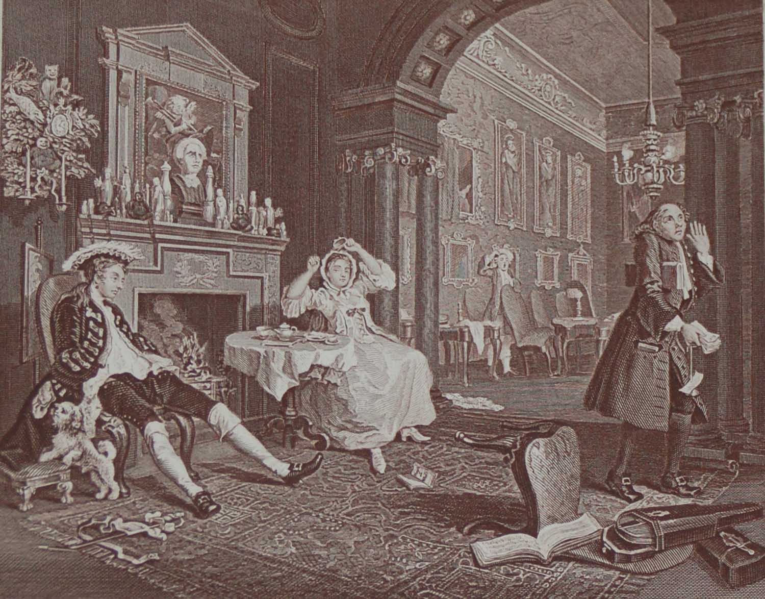 William Hogarth Marriage A La Mode Circa 1880