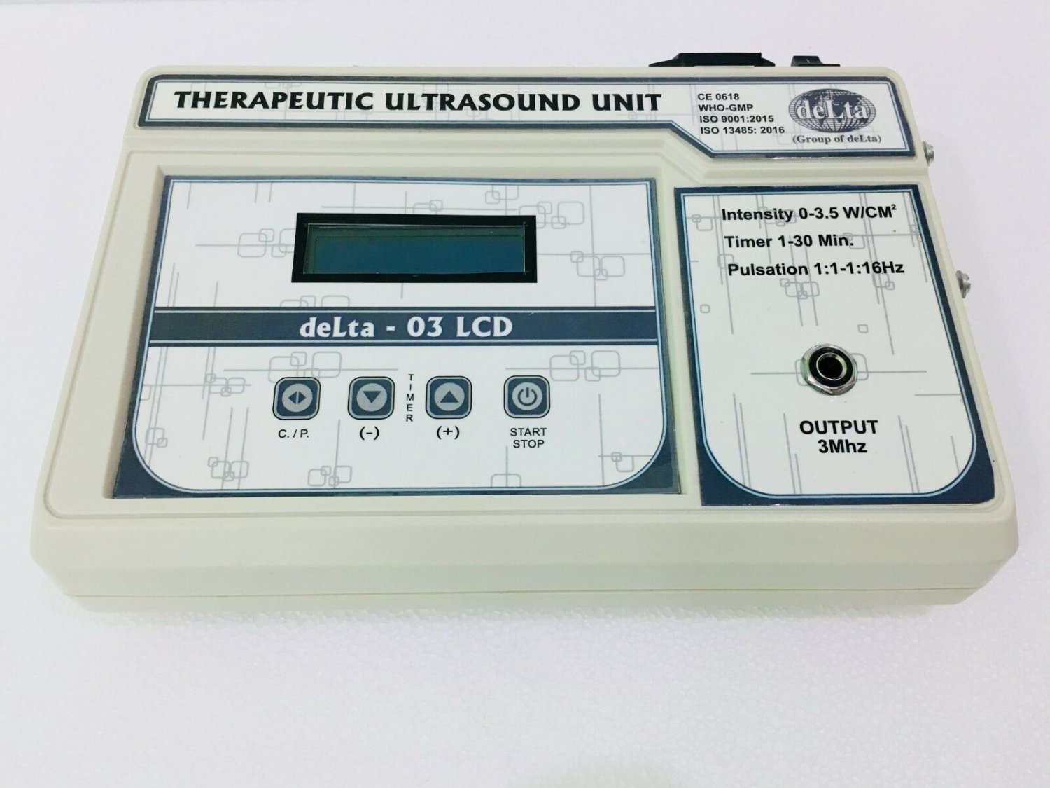 Ultrasound Therapy Preset LCD Display Machine 3 Mhz Frequency Deep Heat ...
