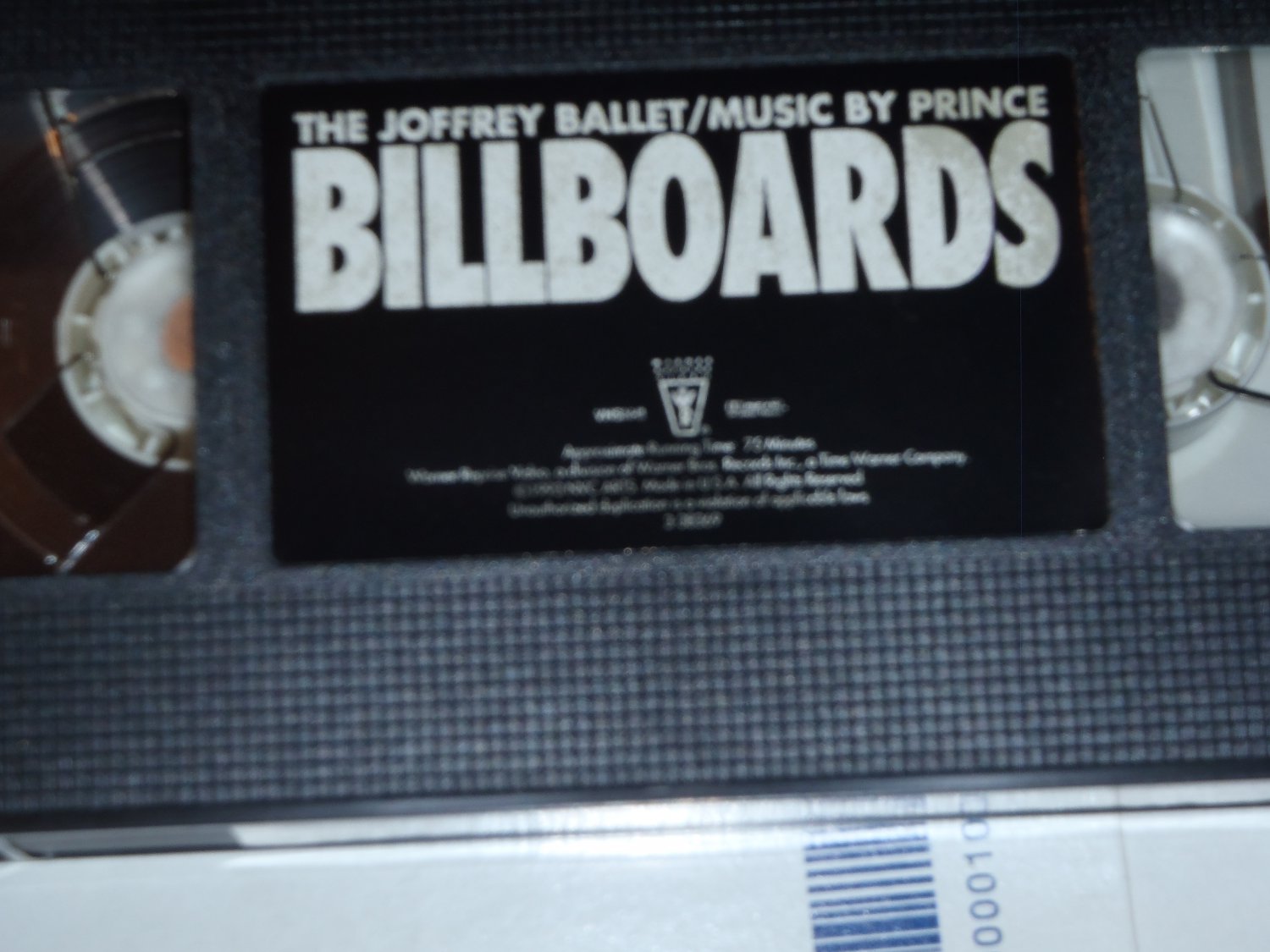 BILLBOARDS The Joffrey Ballet VHS Music by PRINCE