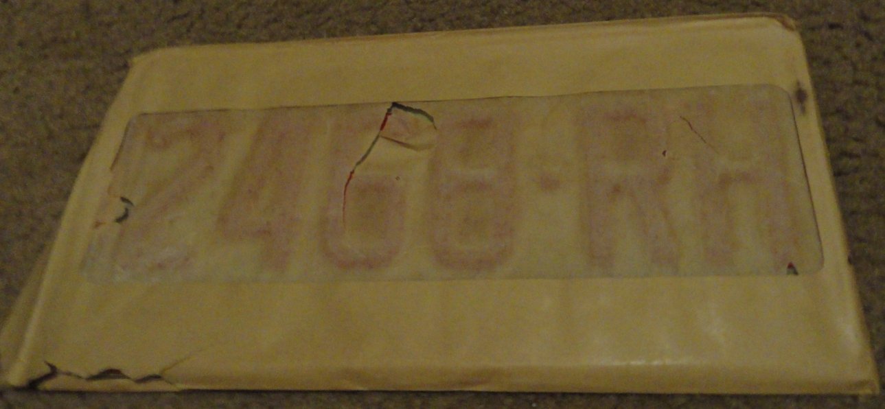 NOS 1970 2468 RH North Carolina farm truck license plate new old stock