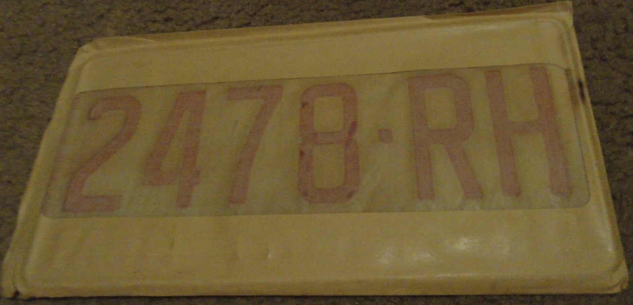 NOS 1970 2478 RH North Carolina farm truck license plate new old stock