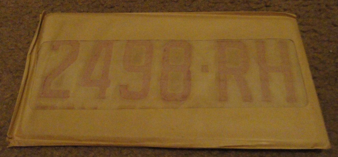 NOS 1970 2498 RH North Carolina farm truck license plate new old stock