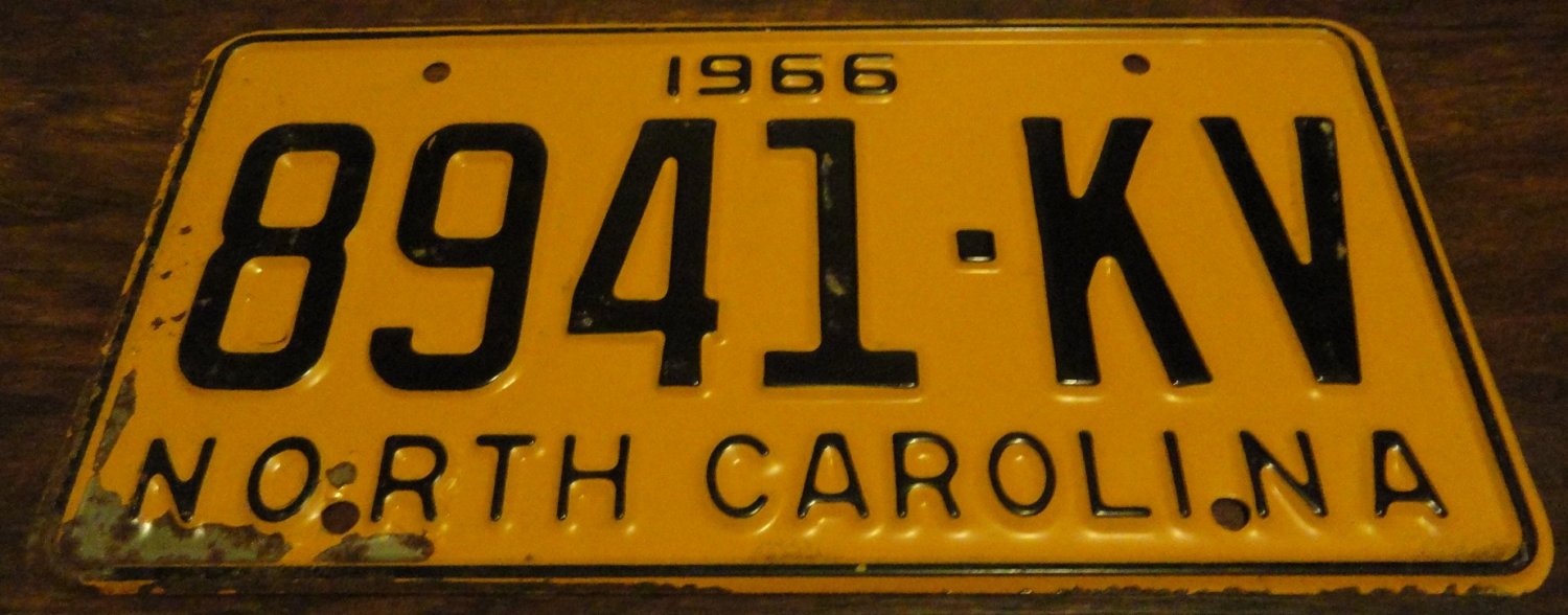 1966 8941 KV North Carolina license plate