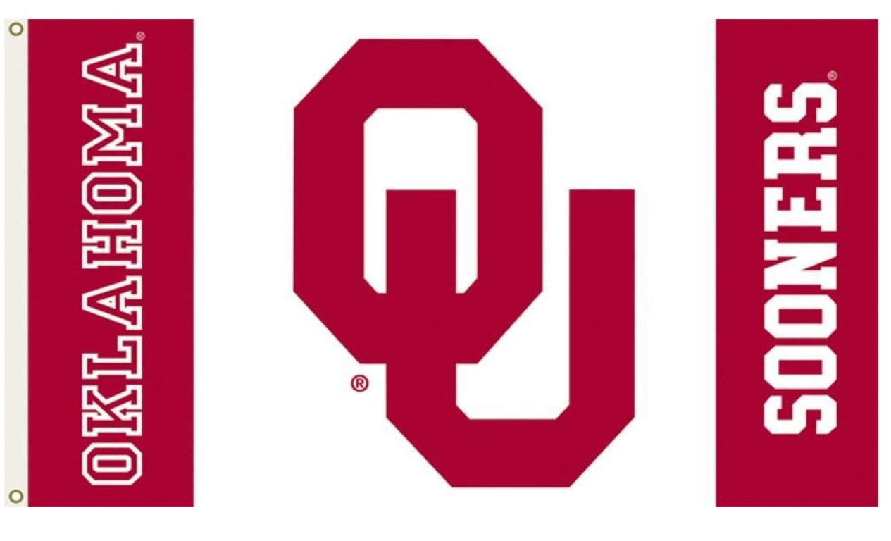 Oklahoma Sooners Logo Sports Flags 3x5 ft