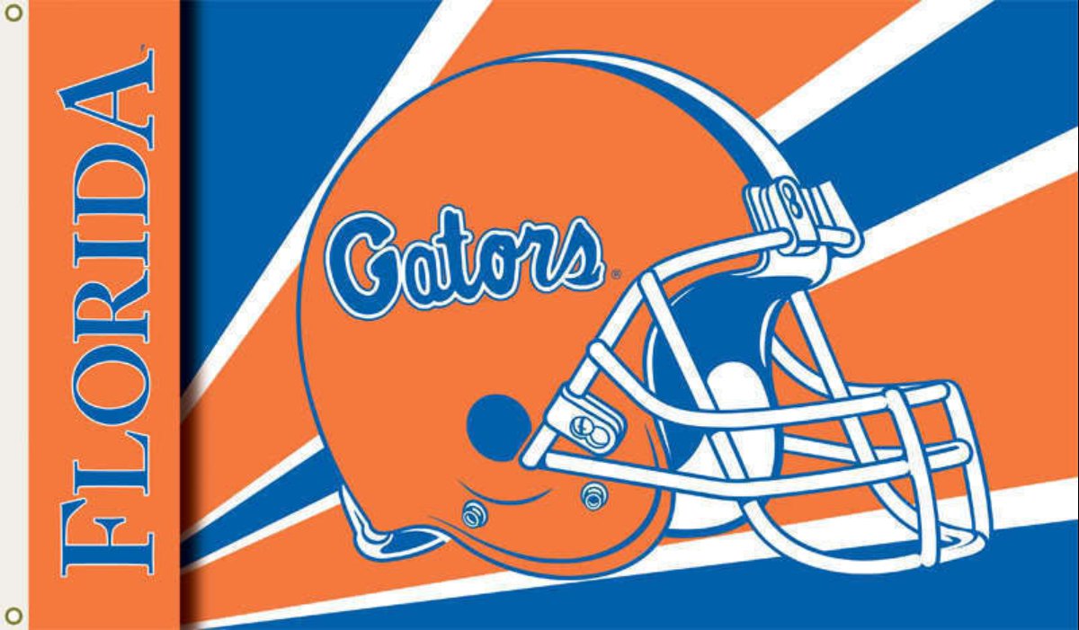 Florida Gators Logo Helmet Banner Flag 3x5 ft
