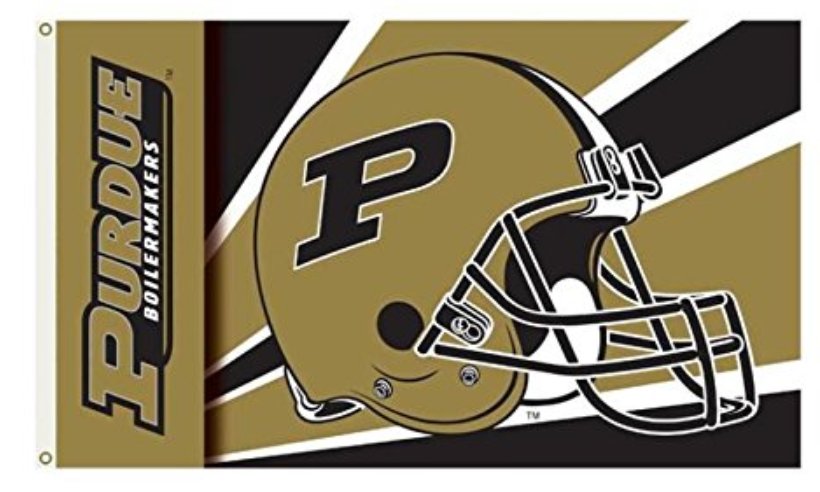 Purdue Boilermakers Team Helmet Banner Flag 3x5 ft