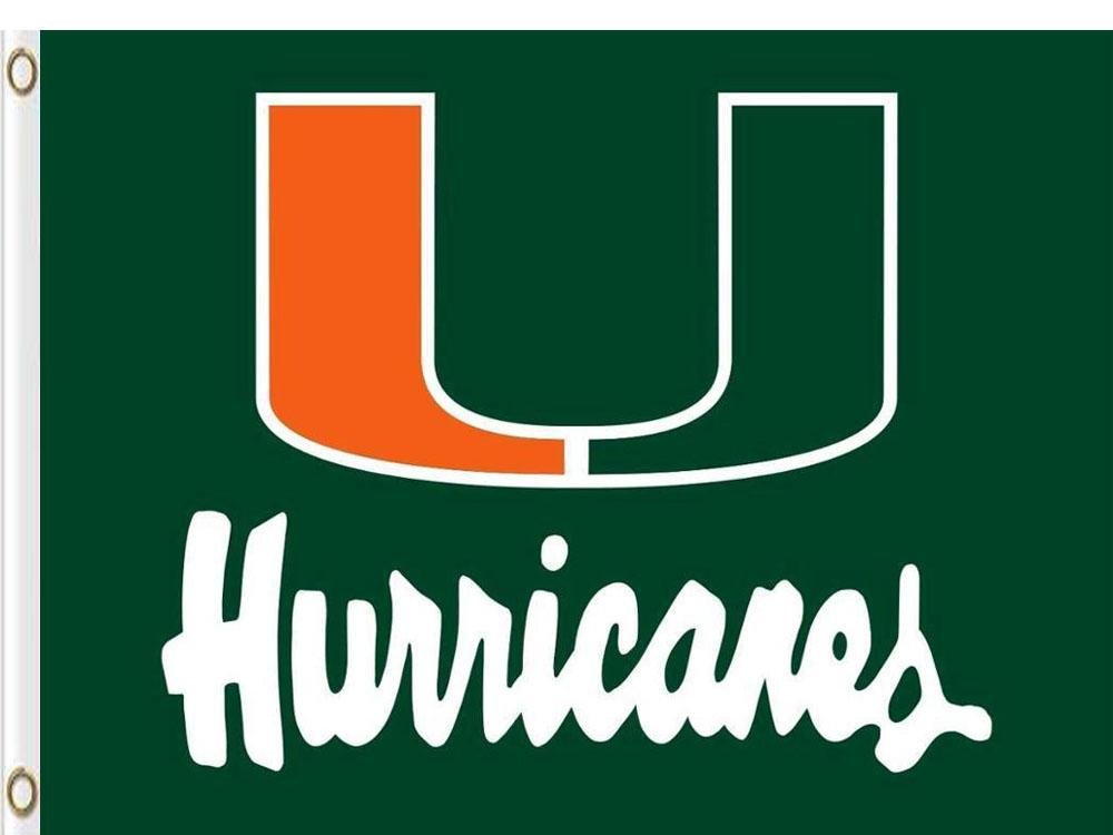 Miami Hurricanes Banner 100D Flag 3x5 ft