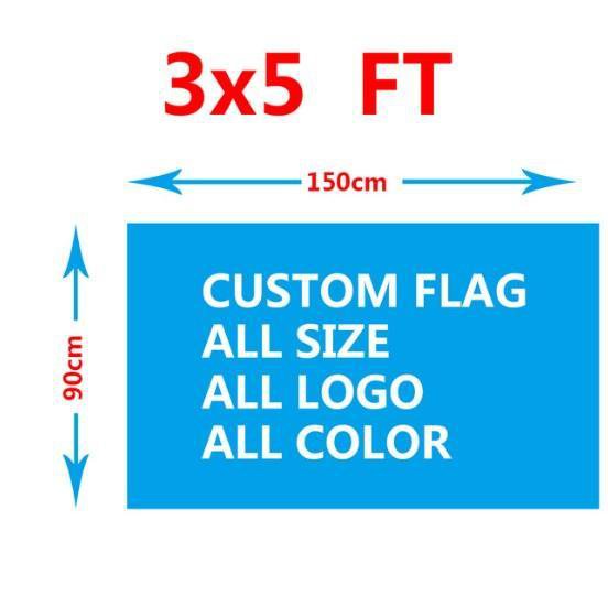 Custom Flag 3x5 ft - Any logo any color