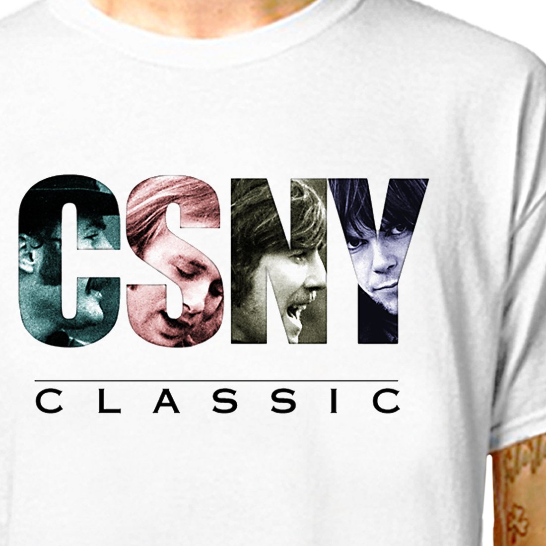 T-Shirt: CSNY - CLASSIC / (tshirt tee top) david crosby stephen stills ...