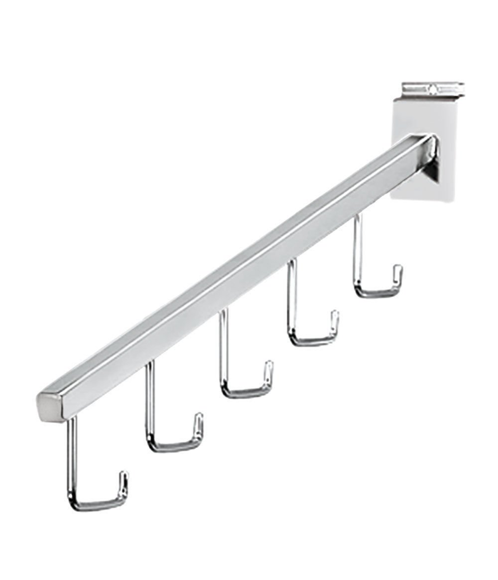 Slatwall J Hooks Peg Hook 10 Chrome Slat Wall Retail Display Waterfall
