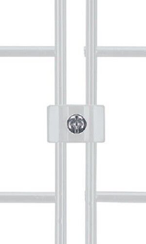 20 White Wire Grid Panel Connectors Connector Slat Grid Connect Join 1/ ...