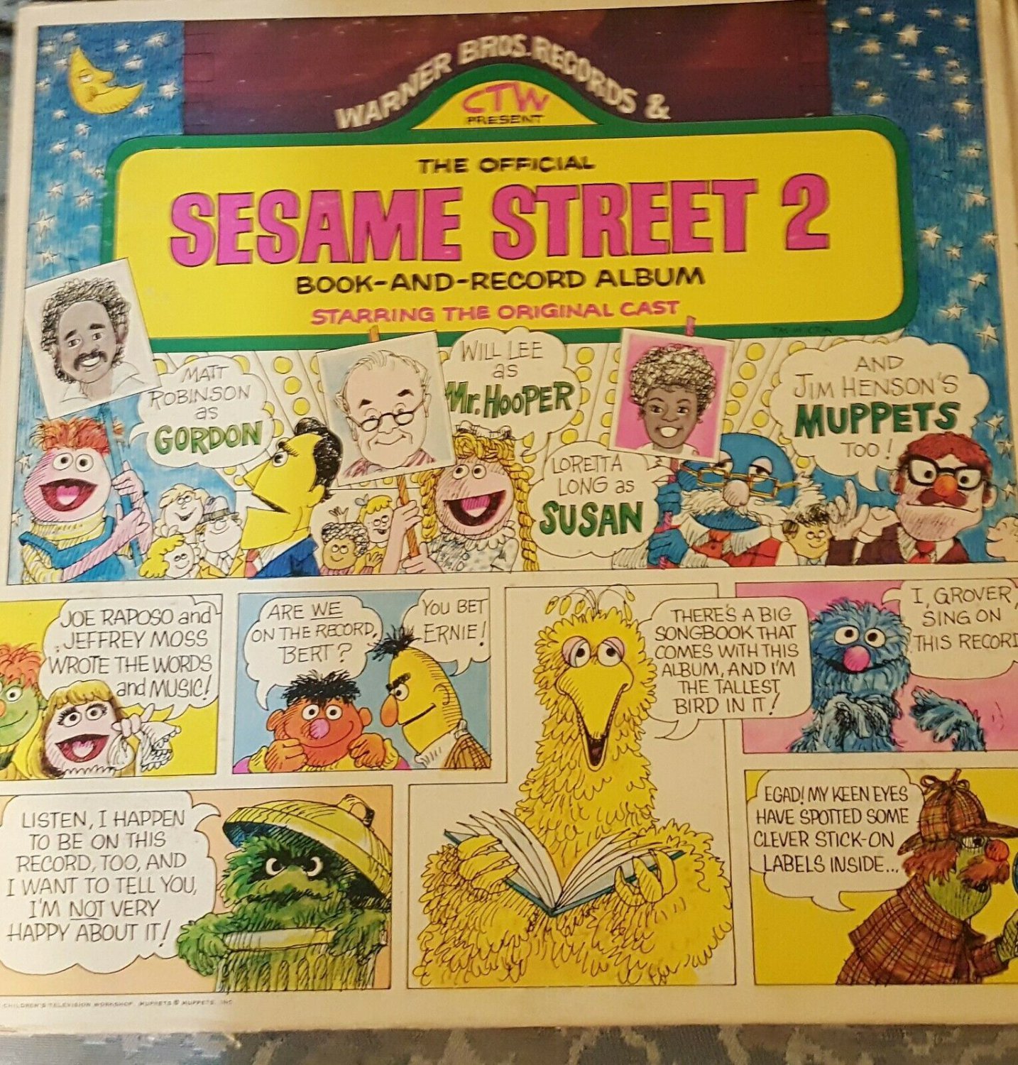SESAME STREET 2--The Offical Book And Record Album Original Cast--Vinyl ...