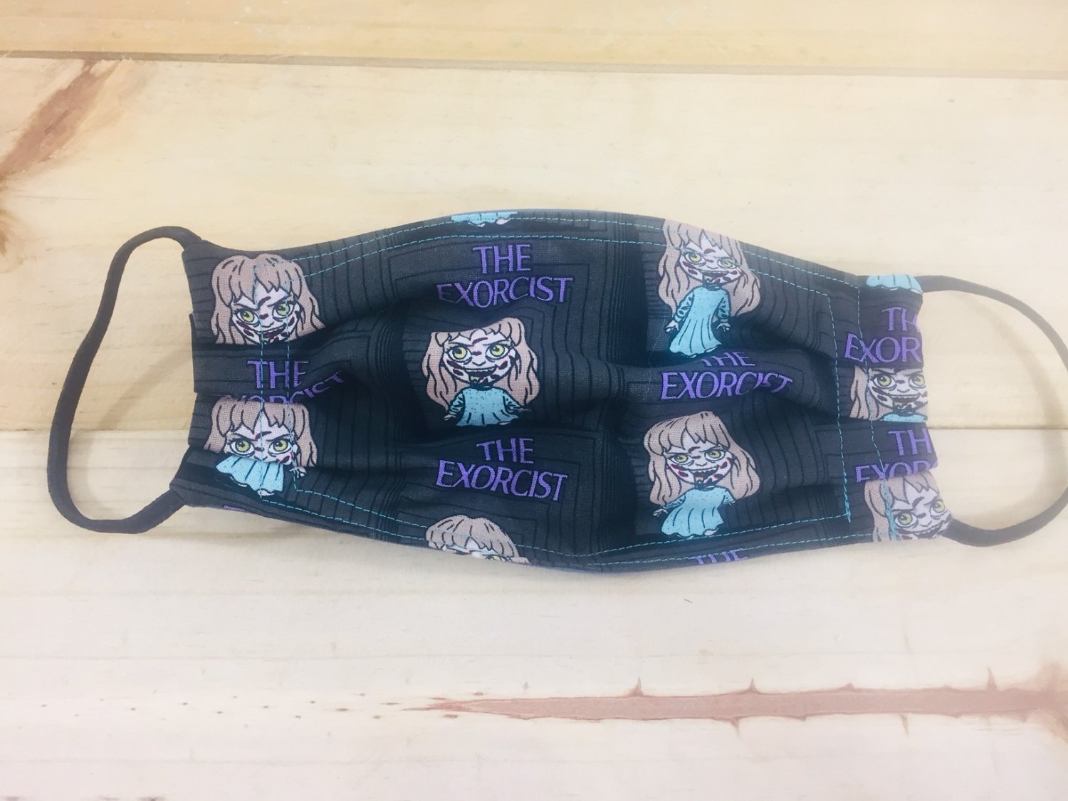 Exorcist Face Covering Handmade Reversible Reusable Mask Horror