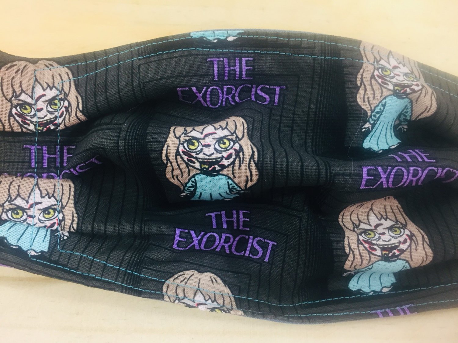 Exorcist Face Covering Handmade Reversible Reusable Mask Horror