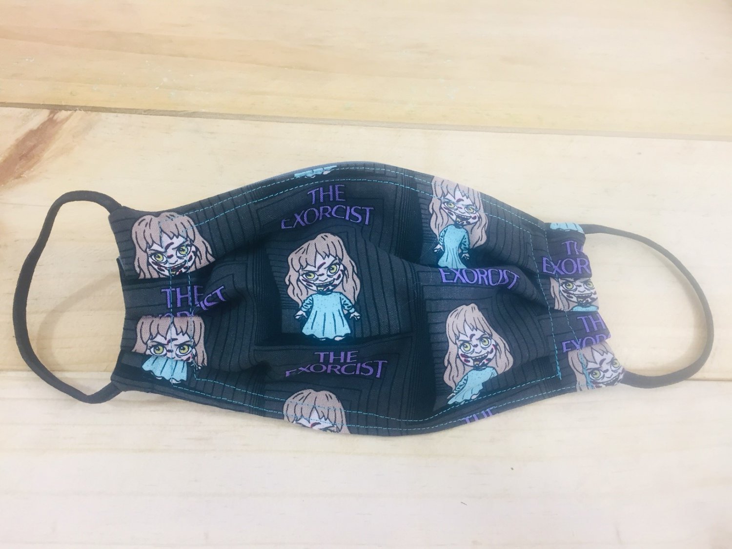 Exorcist Face Covering Handmade Reversible Reusable Mask Horror