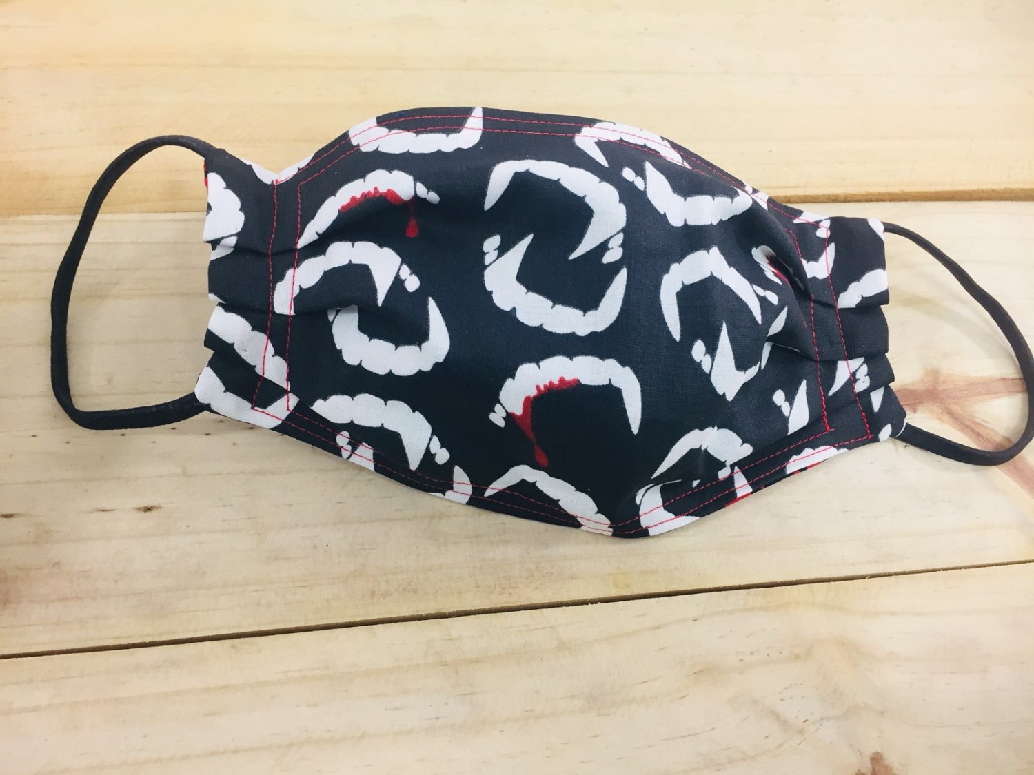 Vampire Blood Splatter Face Covering Handmade Reversible Reusable Mask ...