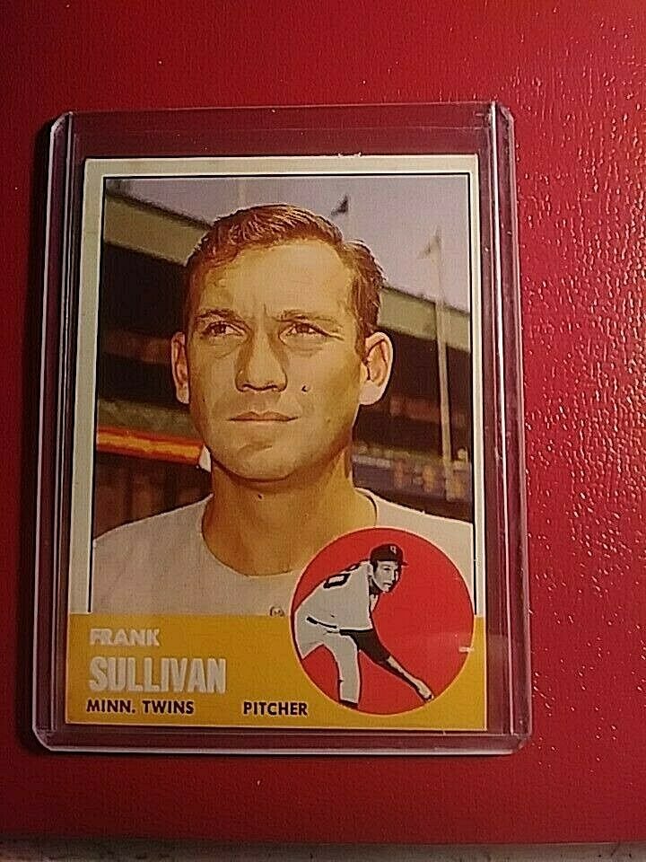 1963 Topps Baseball Card #389 Frank Sullivan Twins ExMt