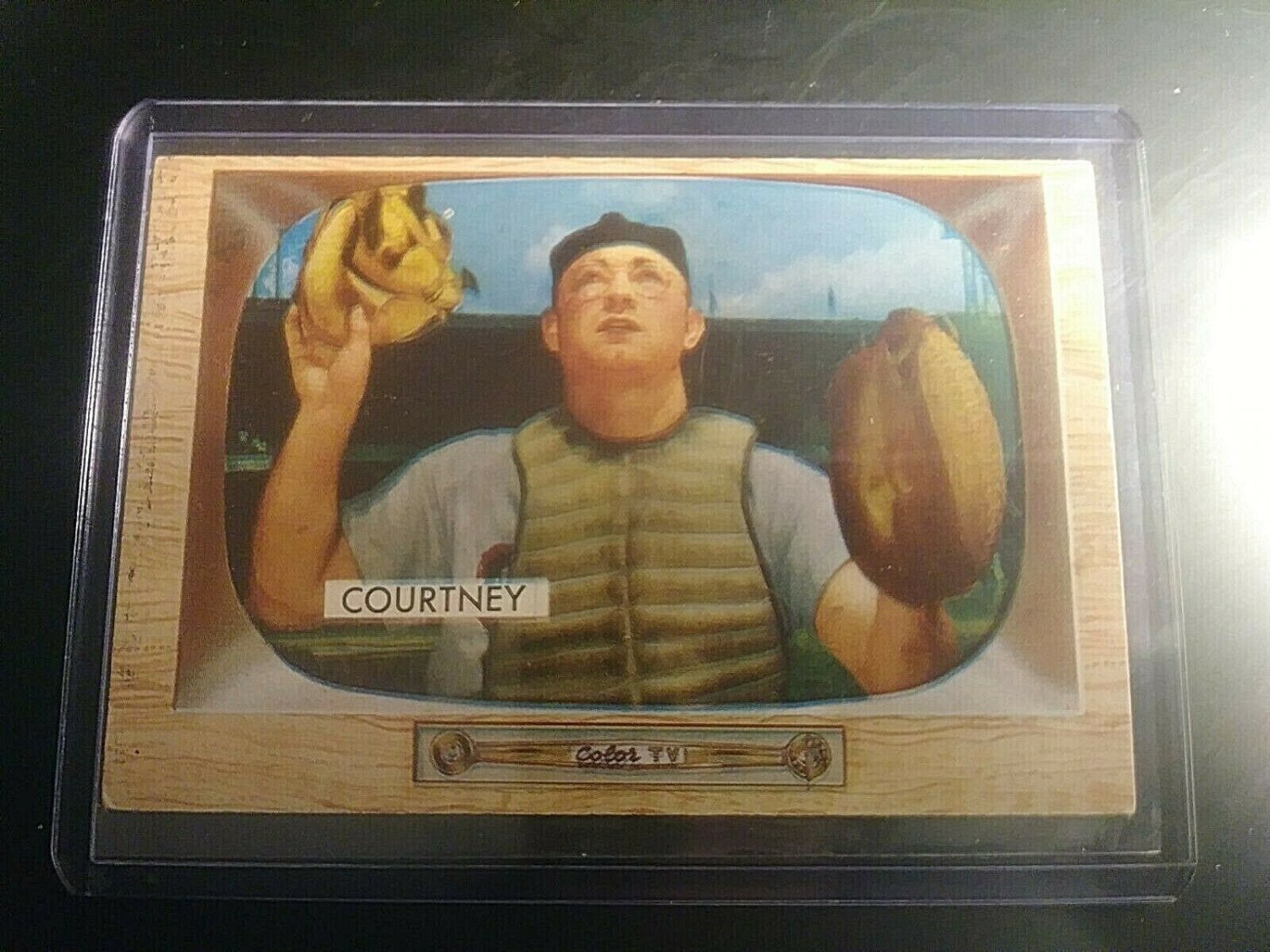 1955 Bowman #34 Clint Courtney EX White Sox No creases, well centered