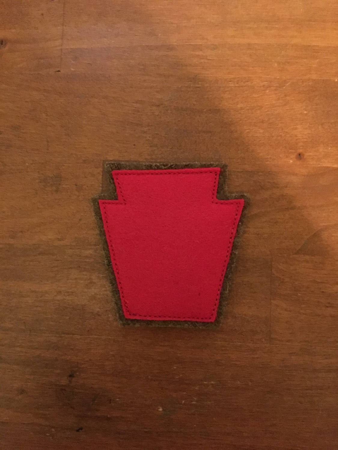 WWI US Army 28th Division Patch Wool "Keystone"