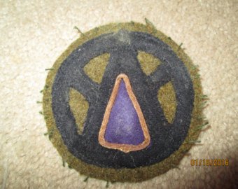 WWI US Army 89th Division,Machine Gun Bn Patch Wool