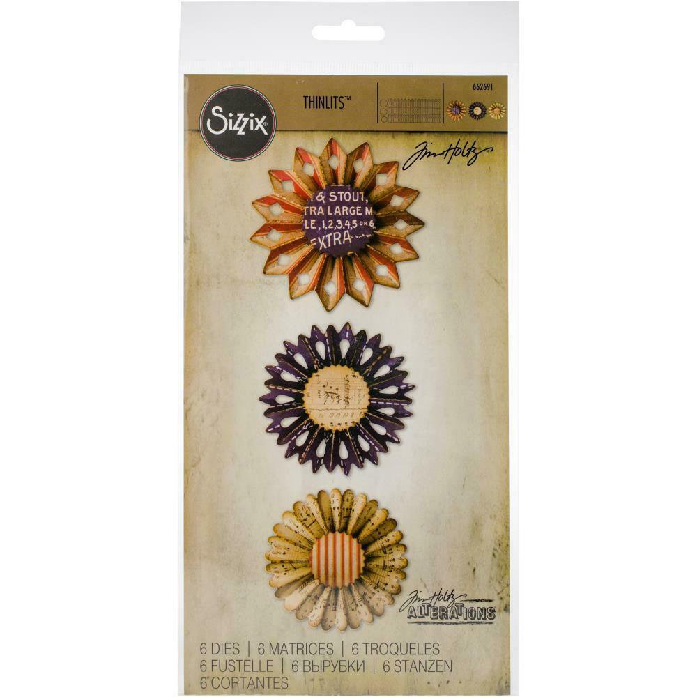 Sizzix Thinlits Dies By Tim Holtz Rosette Set