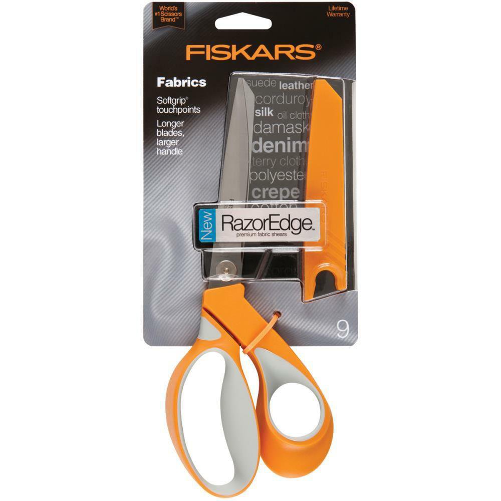 Fiskars Crafts RazorEdge Softgrip Fabric Shears, 9-Inch