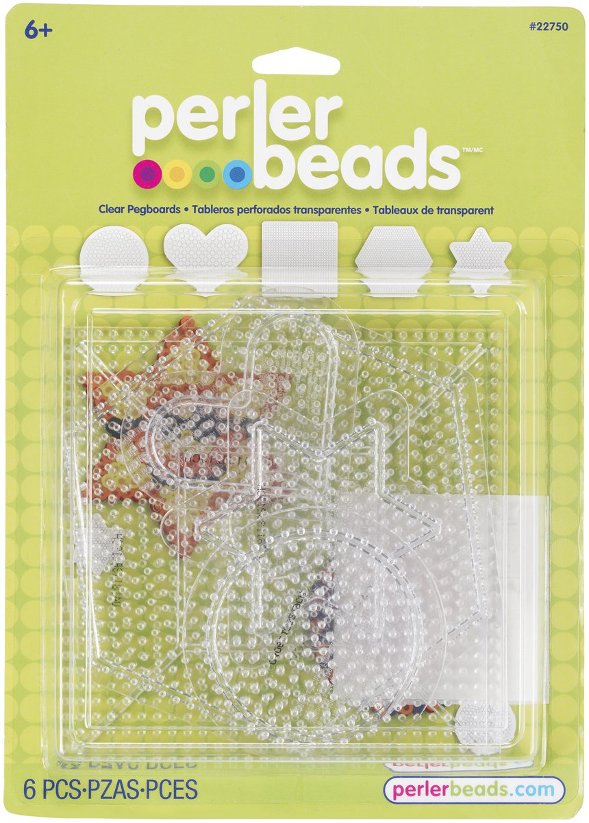 Perler Pegboards Assorted Clear Shapes