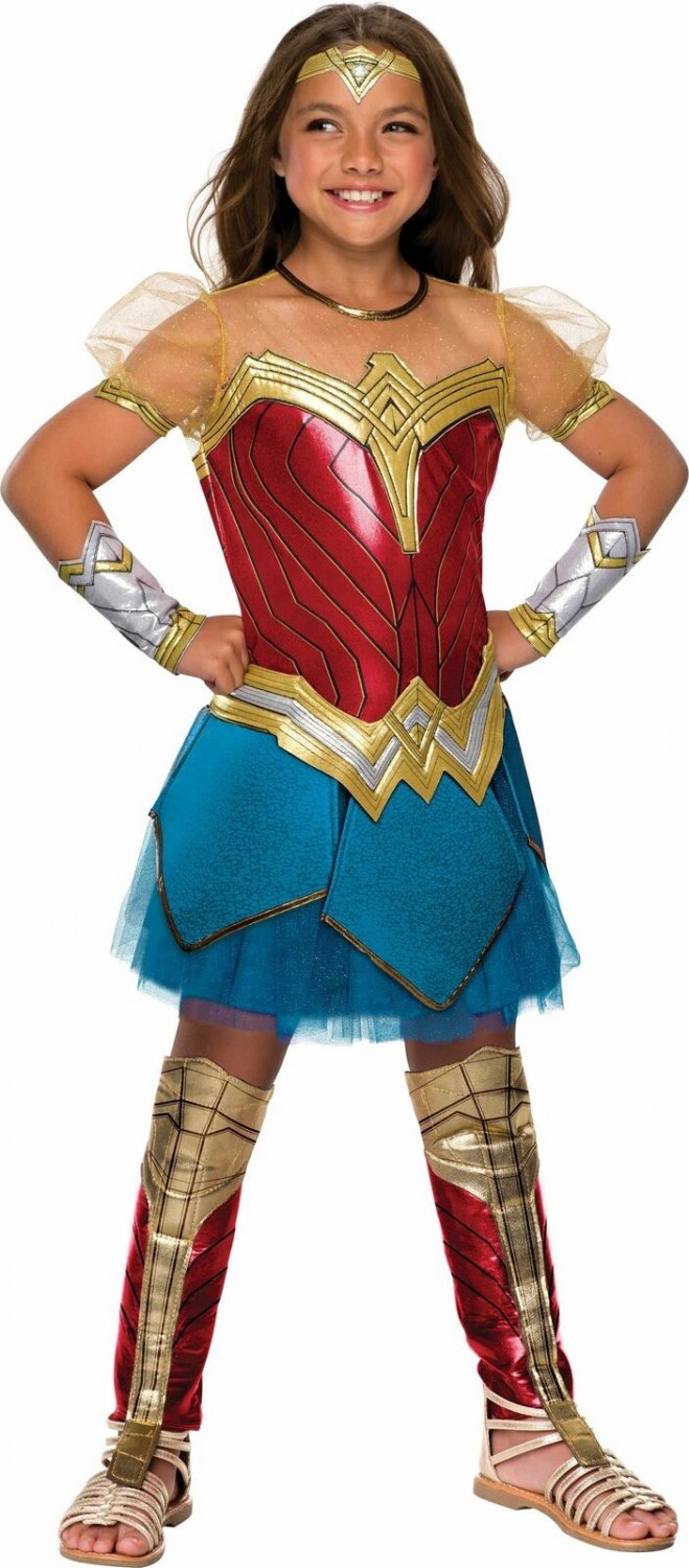 Rubies Justice League Child's Wonder Woman Premium Girl's Costume, Small