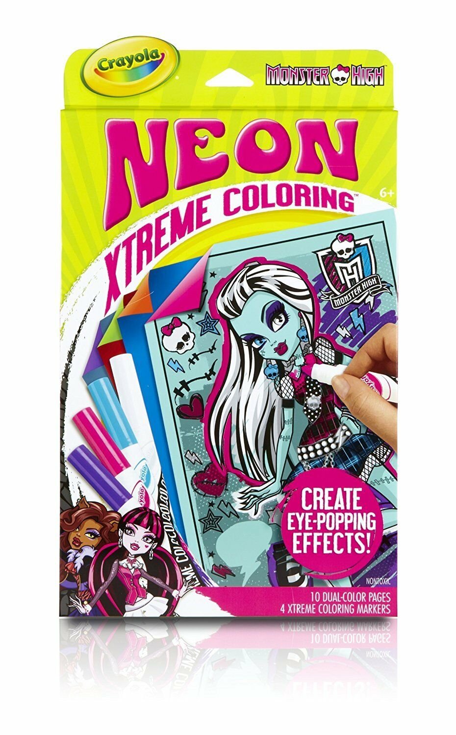 Darice Crayola Color Explosion Neon Xtreme Coloring Set, Monster High
