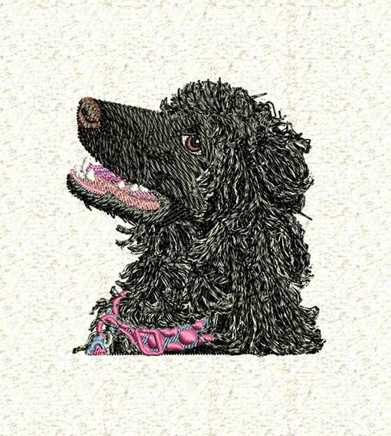 Professionally Digitized Furry Dog Machine Embroidery Design | 4x4 Hoop ...