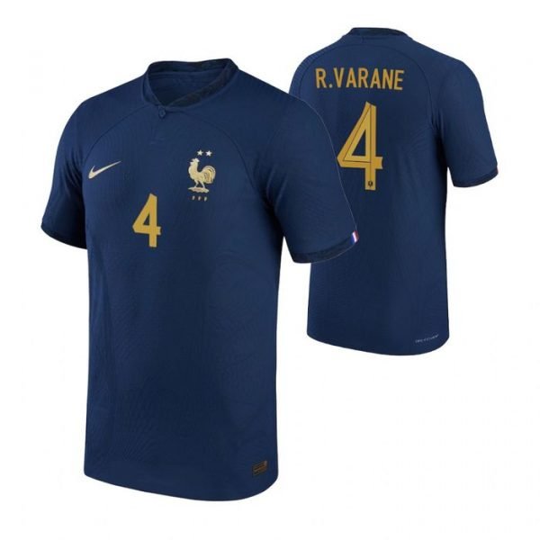 Raphael Varane France National Team Navy Home 2022-23 Jersey
