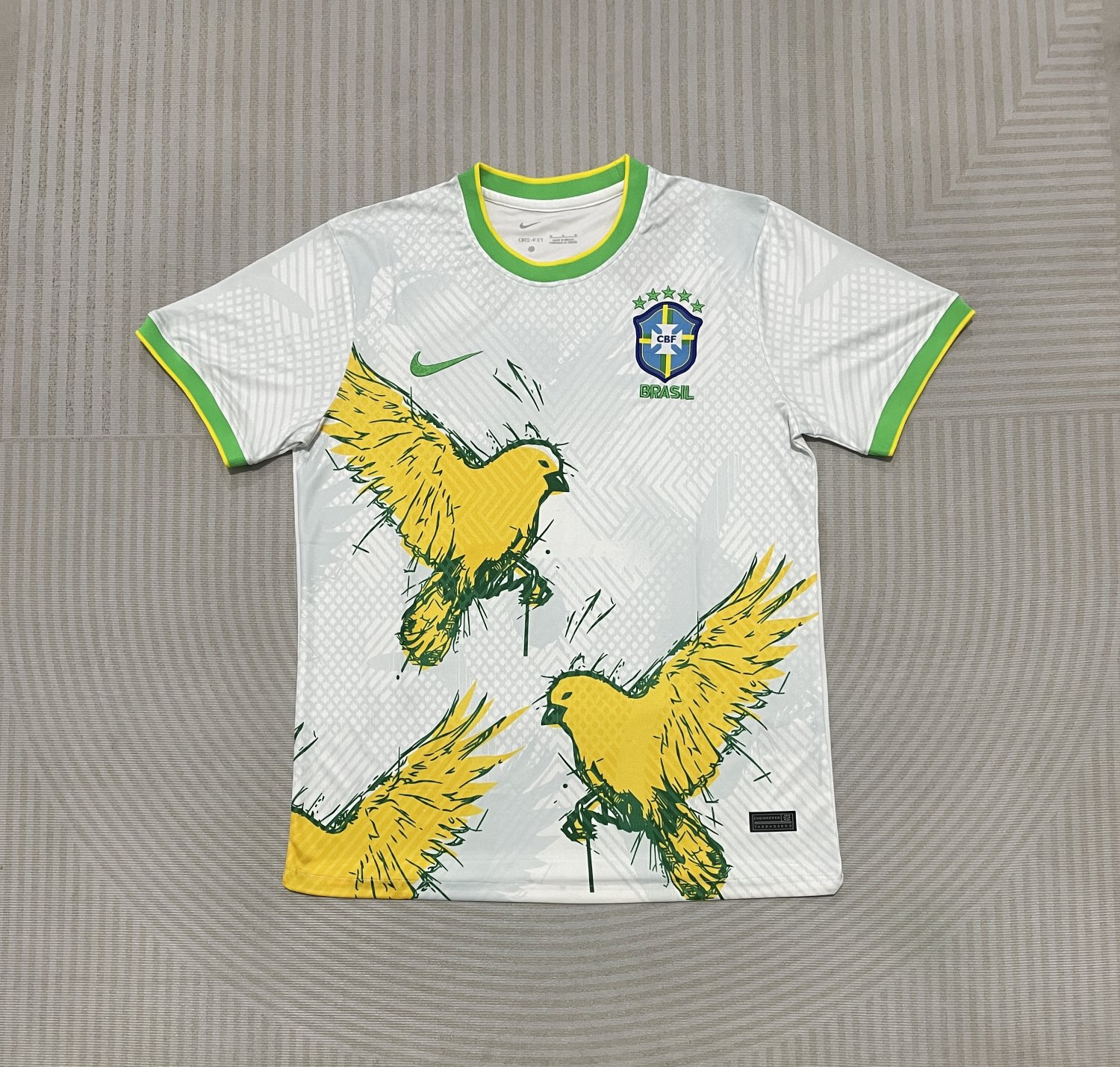 Men's White Brazilian Special Edition Football Jacket 24-25