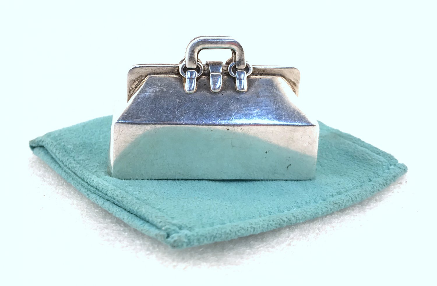 Tiffany & Co. Sterling Silver Doctor Medical Bag Pill Box 37.9 Grams