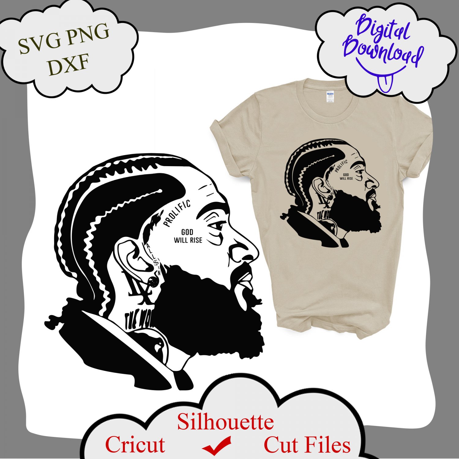 Nipsey Hussle Svg Nipsey Clipart Crenshaw Nipsey Hustle Art Nipsey